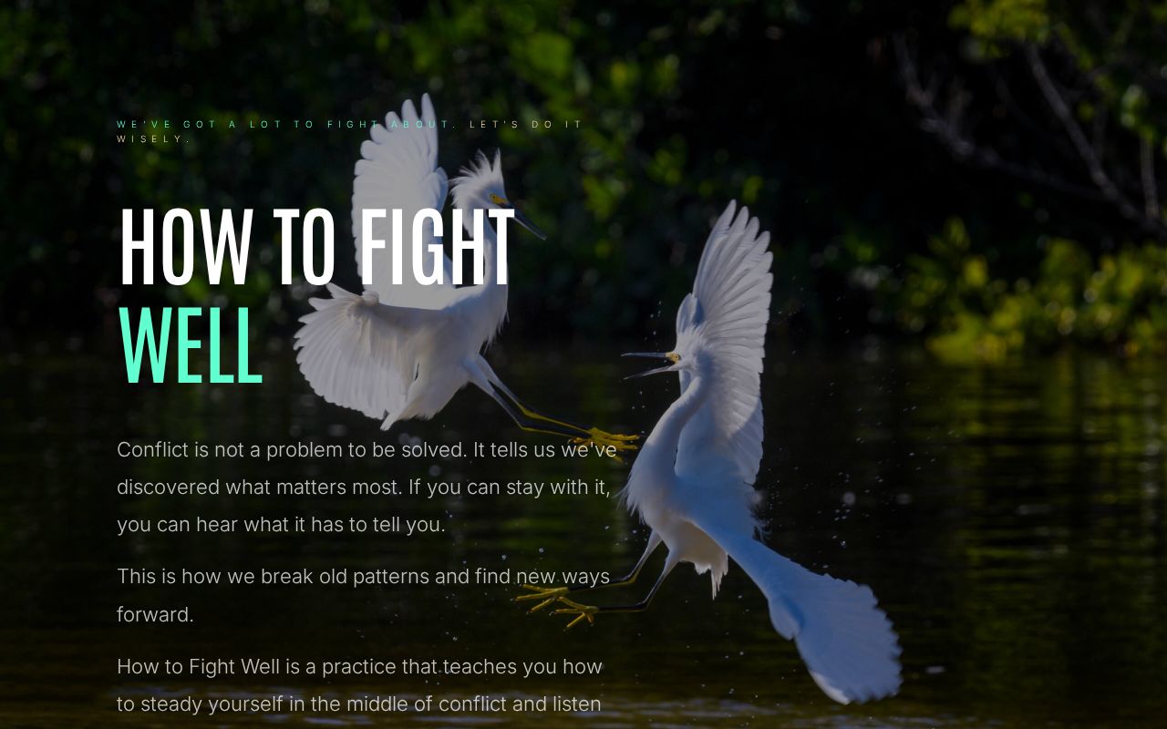 How to Fight Well